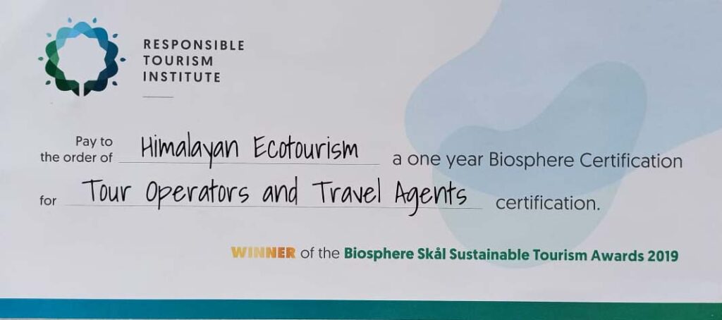 Awards of Himalayan Ecotourism (Heco) - Himalayan Ecotourism