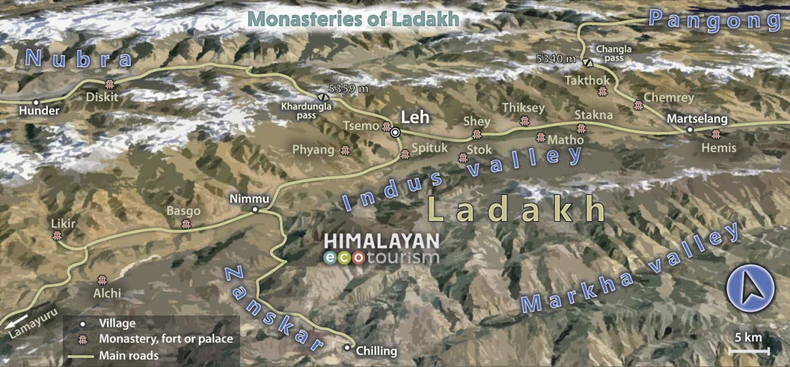 Monasteries of Ladakh - Himalayan Ecotourism